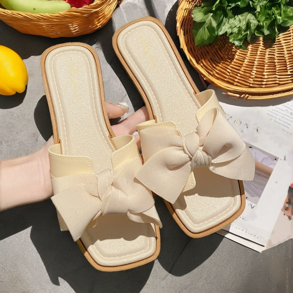 Summer Fashion Women PVC Flat Sandals Lightweight Anti-Slip Peep Toe ...