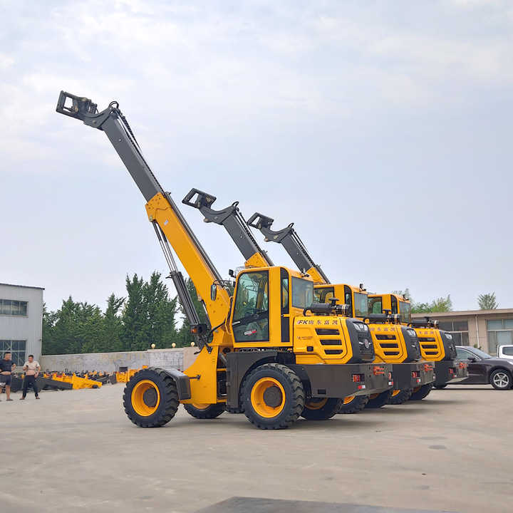 Wheel Telescopic Loader 4 Wheel Steering Mini Telehandler Telescopic ...