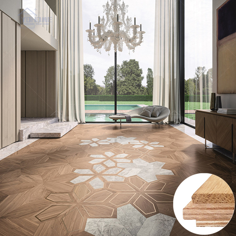Spanish High End Indoor Solid Oak Flooring - Parquet Herringbone