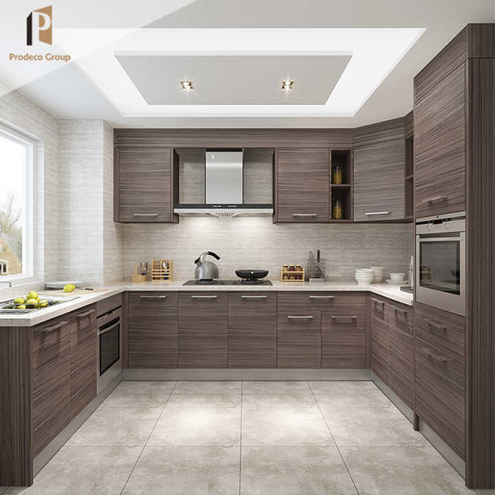 High Gloss Red Kitchen Cabinet - Modern & Durable Design