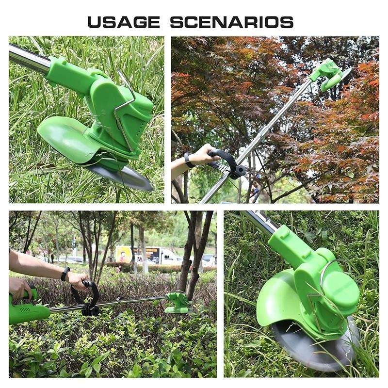 21V Electric Lawn Mower Cordless Lawn Mower Automatic Release Wire ...