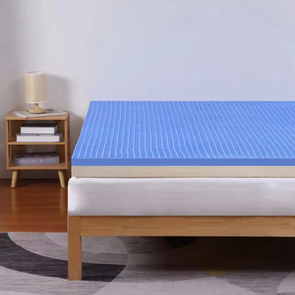 Orthopedic Cooling TPE Gel Bed Mattress Topper - Soft & Memory