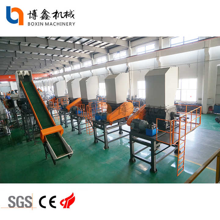Waste Plastic Recycling Crusher With Hydraulic System Pet Bottles ...