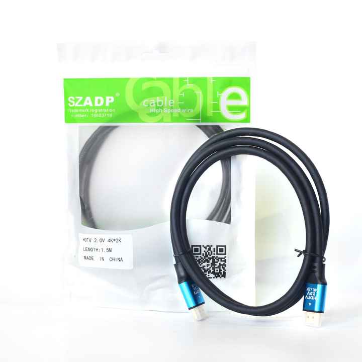 High Speed HD Cable With Nylon Braided 1.5m 1.8m 2m 3m 4K HDTV High ...