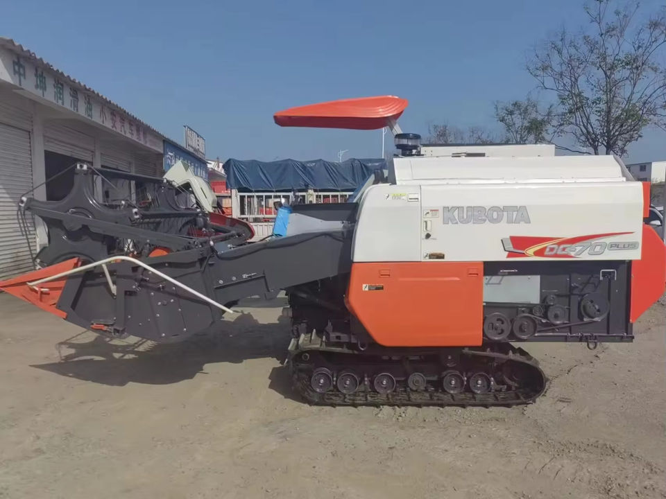 Hot Sale DC70 Tractor-Towed Combine Harvester for Farm Use, Versatile ...