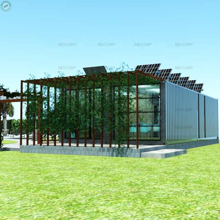Luxury 40 Foot Container House - Solar Powered & Modular