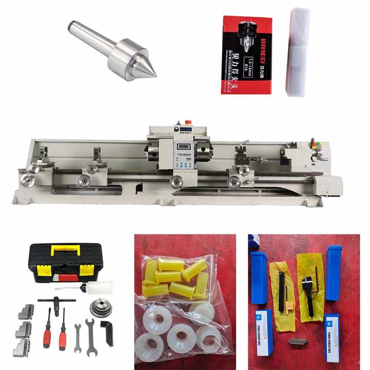 TD1800E Billiard Cue Repair Lathe Horizontal Manual Metal Lathe Semi ...