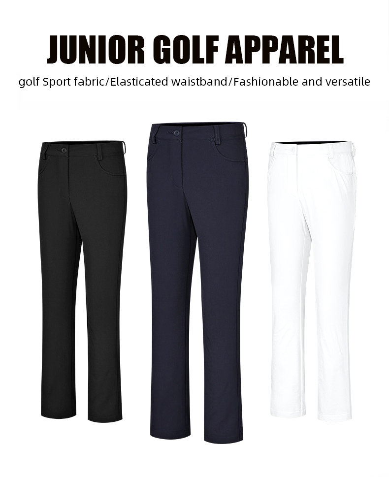 PGM KUZ155 custom girls golf trouser elastic waistband summer golf ...