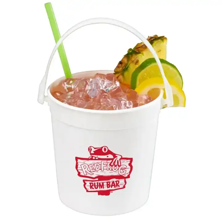Personalized 28 oz / 32 OZ Big Cup Reusable Plastic Drink Bucket Party ...