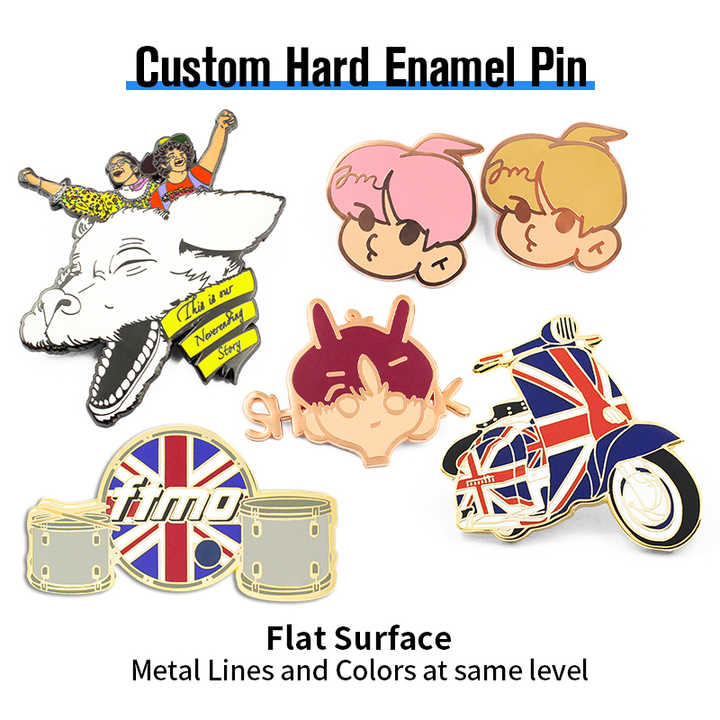 Lapel Enamel Pins Manufacturer Anime Custom Made Cute Metal Badge ...