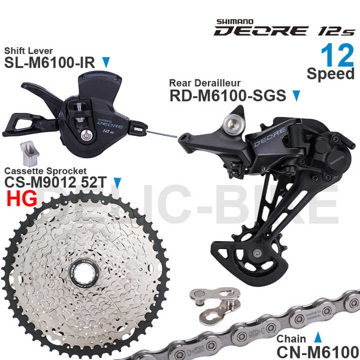 SHIMANO DEORE M6100 12-Speed Groupset - Reliable Performance