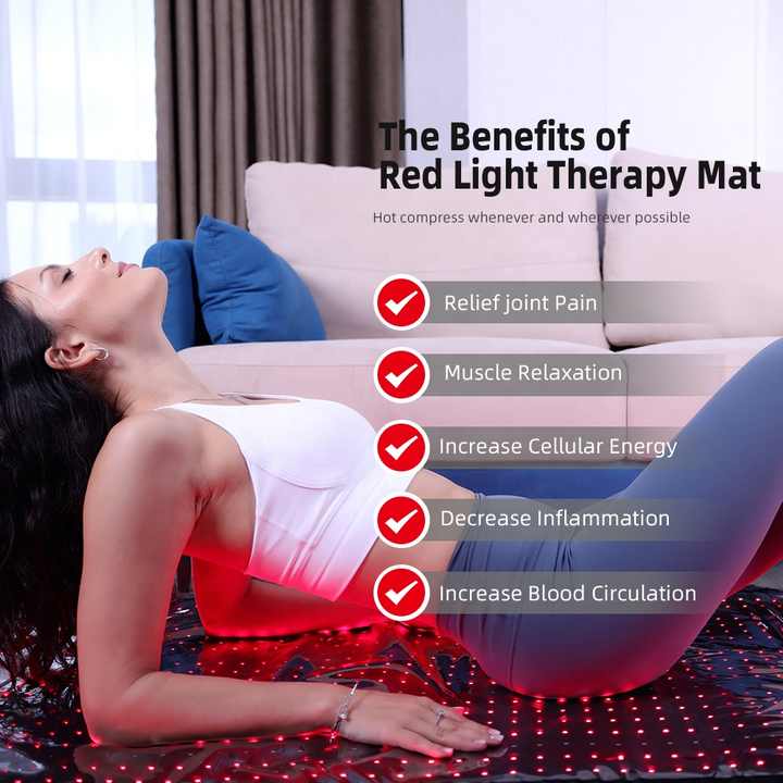 Redfy Red Light Therapy Leg Back Yoga Pads - Full Body
