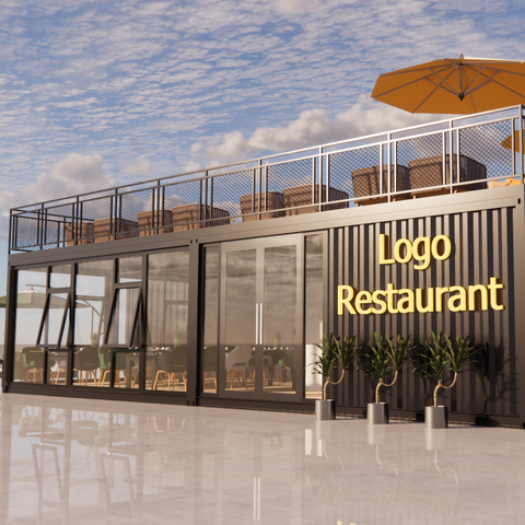 40FT two-story Pop-up Shop Container Coffee Shop/Bar/Fast-food ...