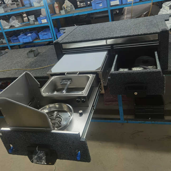 4X4 Truck Stainless Steel Kitchen System BBQ Grill Drawers