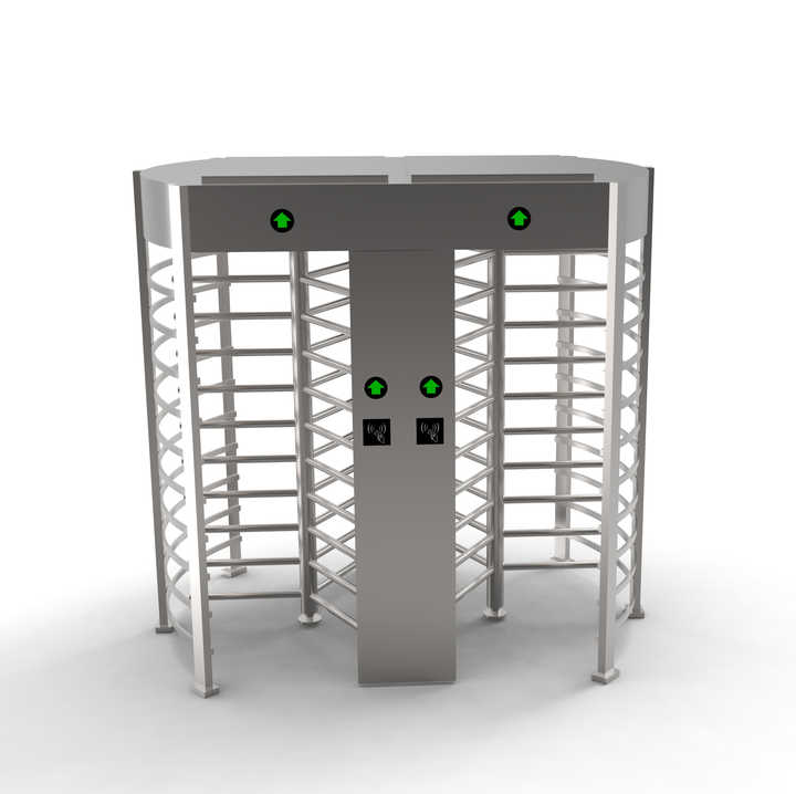 Biometric Full-Height Security Turnstiles Automatic Double Turnstile ...