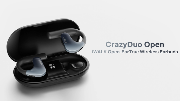 IWALK Open-ear Headphones 30H Playtime True Wireless Open Ear Earbuds ...