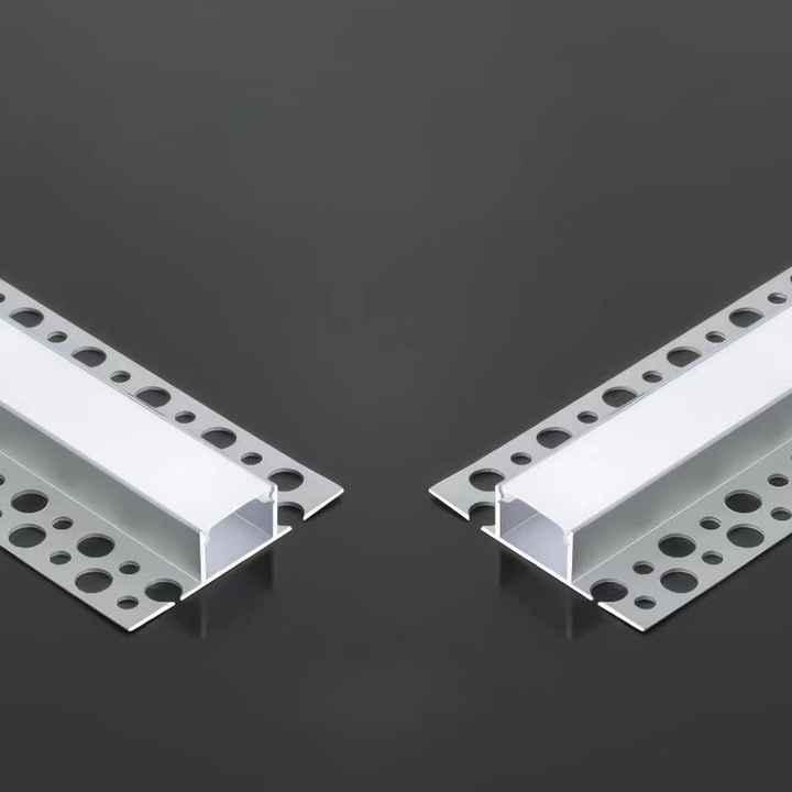 For Ceiling Plaster Aluminum LED Channel with PC PMM Cover Diffuser ...