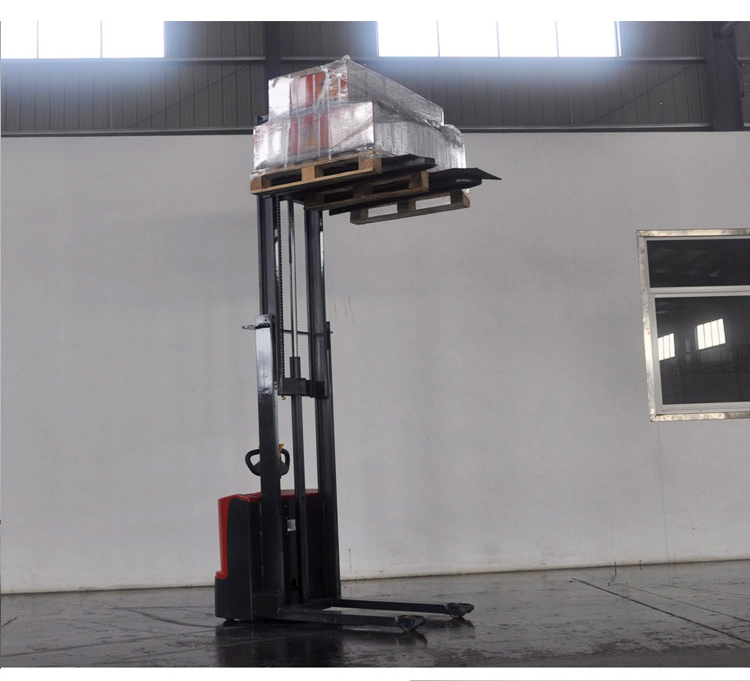 Afuko Stand-Up Stacker Full Electric Pallet Forklift Hydraulic Trolley ...