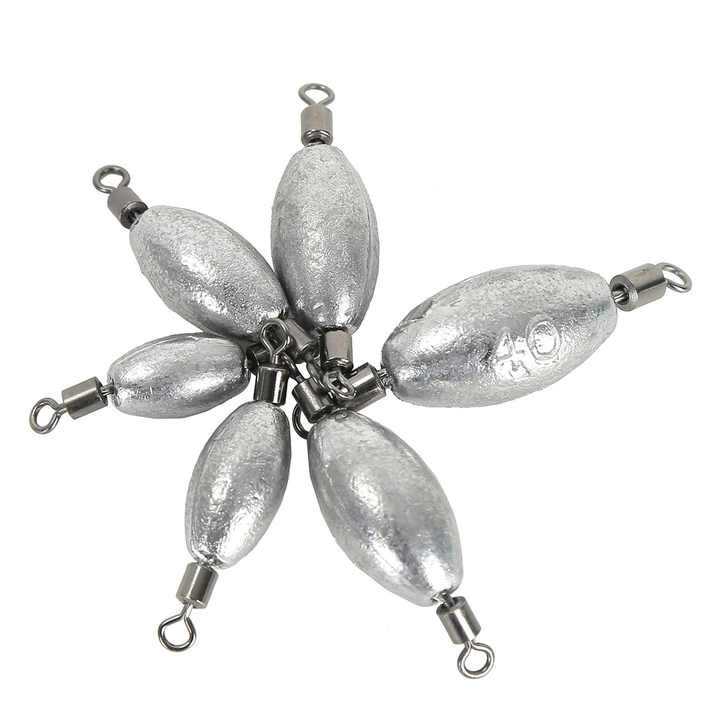 1g to 225g Swivel Sinker with Weight Barrel Swivel Coastlock Snap ...
