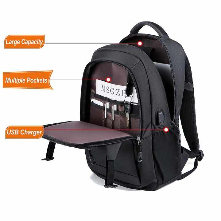 Large Capacity Waterproof Backpack Multiple Pockets for Daily Life ...