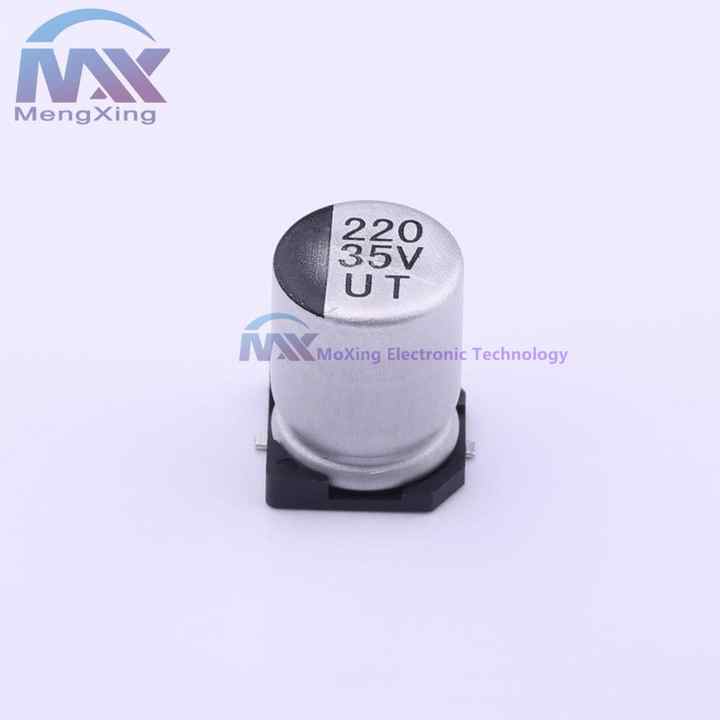Aluminum Electrolytic Capacitors SMD 220uF 35V 8x10.2mm SMD Capacitor UT1V221M0810VG| Alibaba.com