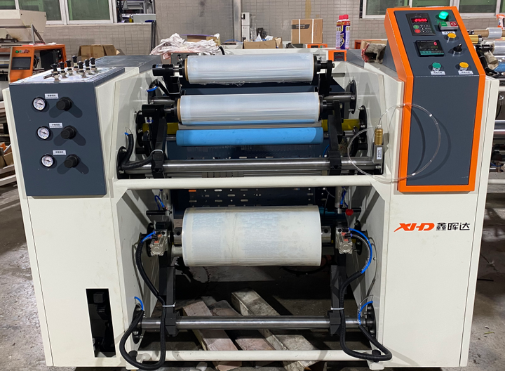 XHD-500 Pallet Wrap Film Slitting and Rewinding Machine Stretch Film ...