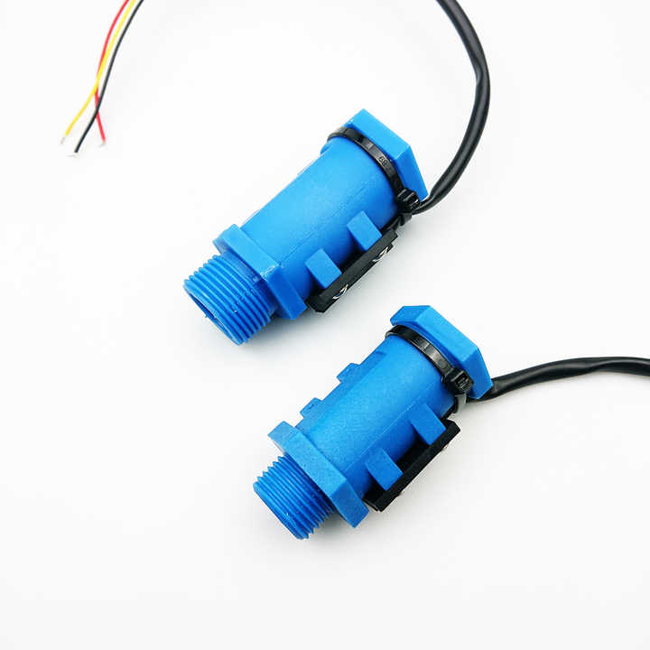 SZFAST Blue Plastic Turbine Water Flow Sensor Hall Effect Pulse Flow Meter FHS-2P| Alibaba.com