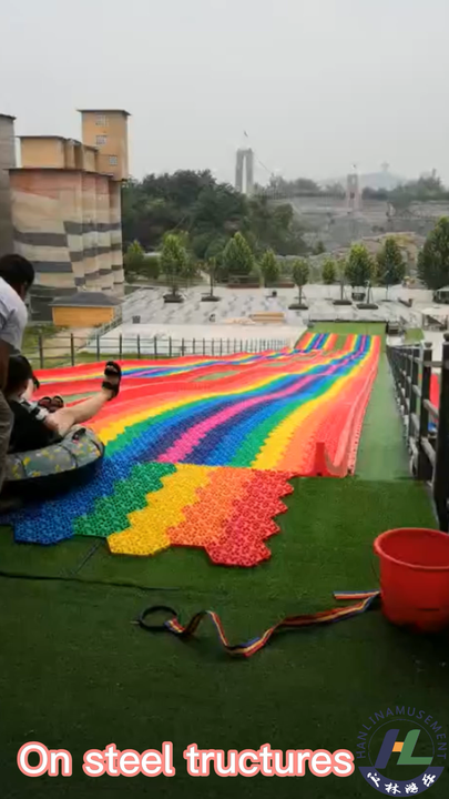 Rainbow Slide Large Outdoor Amusement Equipment for Kids & Adults - Fun ...
