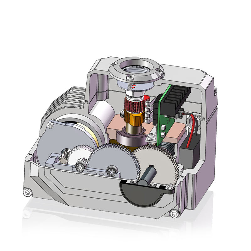 AC380 DC Motorized Valve Actuator Intelligent Modulating 100Nm 4-20mA ...