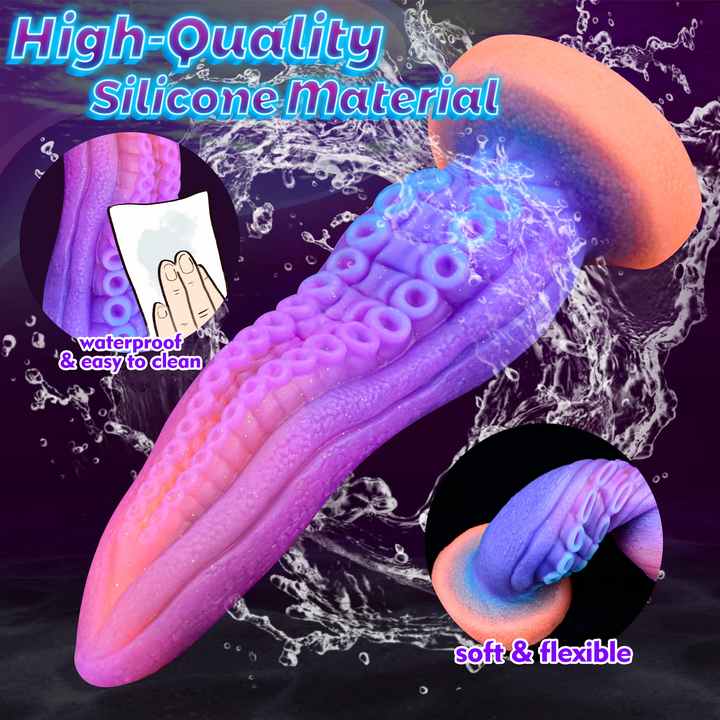 Fantasy Tentacle Alien Knot Dildo - Luminous & Waterproof