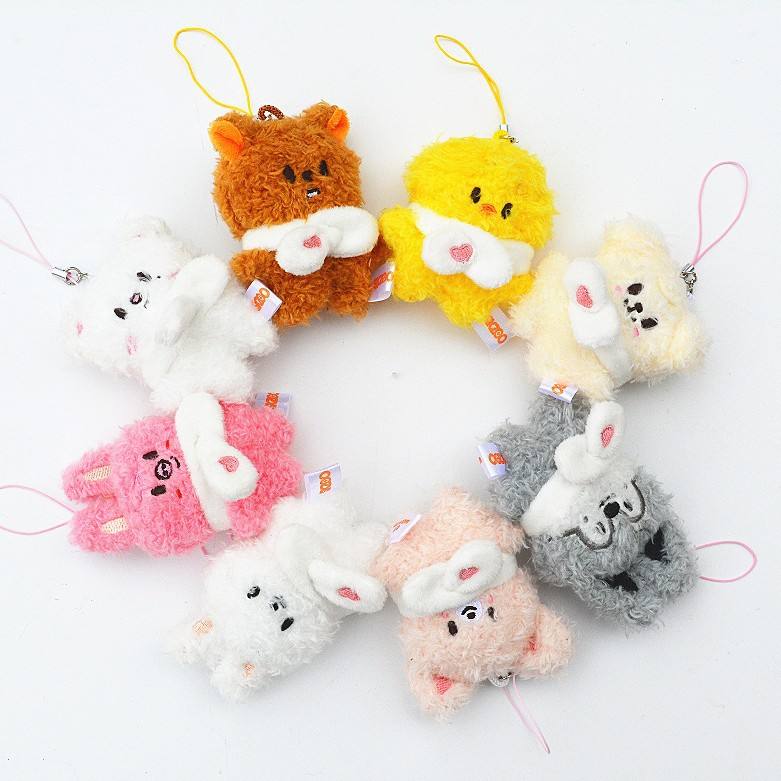 New StrayKIDS SKZoo Mini Plush Keychain Pendant Bang Chan Felix Doll ...