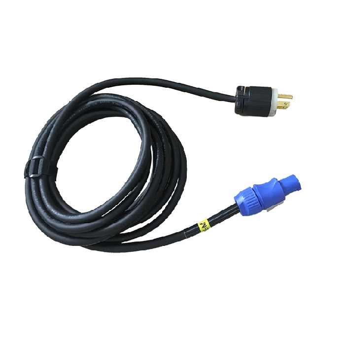 12 AWG Power Cable with L5-20 Connectors - 3-Core Wire