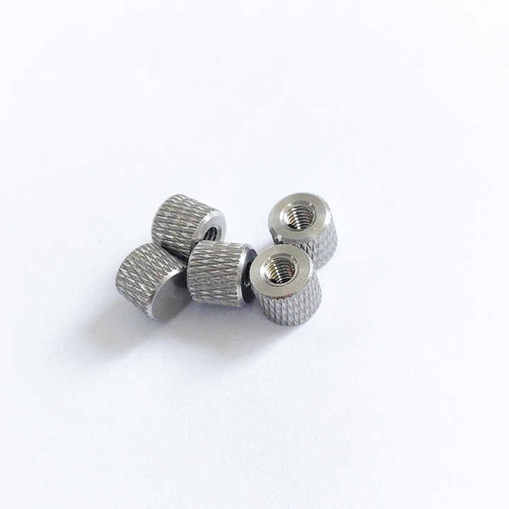 Custom Round Stainless Steel 303 304 Coupling Knurled Thumb Internal ...