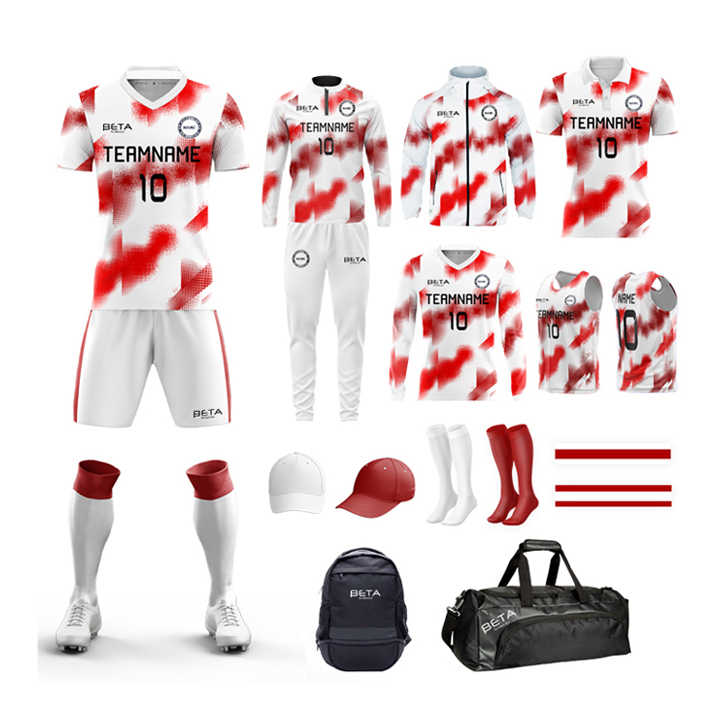 Custom Soccer Wear Design Club Team Name Football Set Football Shirts ...