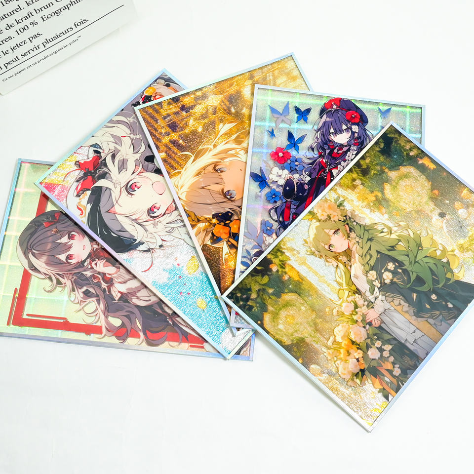 Hot Sale Dimensional Artwork Custom Acrylic Anime A5 Card Waifu ...