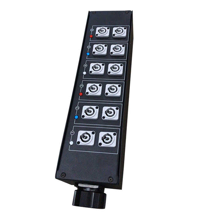 Truss Mount Unit Powercon Split Socapex Input LED DB Power Box