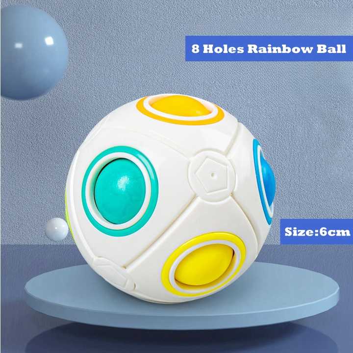 Handheld Rainbow Ball Puzzle Fidget Ball Brain Teasers Games Fidget ...