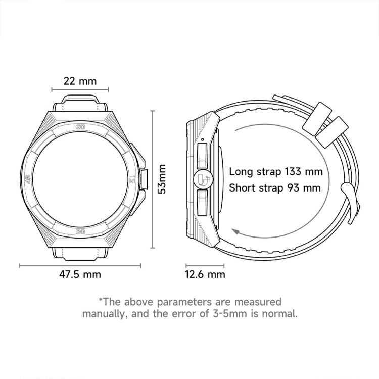 LOKMAT COMET2 PRO Smart Watch - 1.46-Inch Waterproof Fitness Tracker