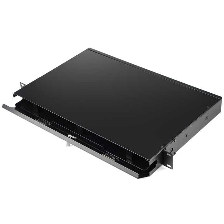 Indonesia 1U 12 24 Port Fiber Patch Panel 19'' Sliding Drawer Type Rack ...