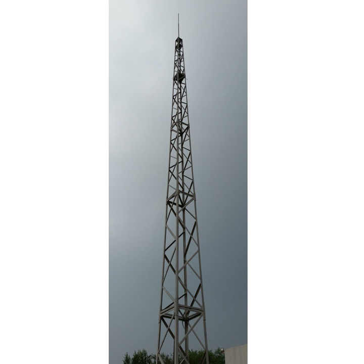 Steel Lightning Rod Telecommunication Tower Lattice Tubular Design with ...