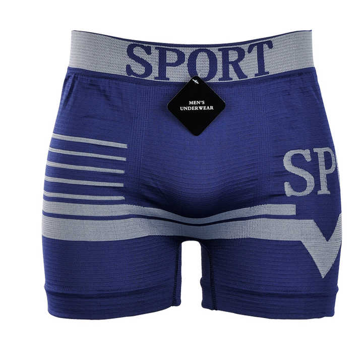 Breathable Polyester New Arrival Knit Print Seamless Boxer Underwear ...