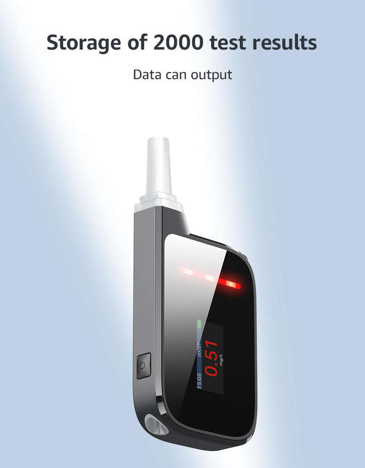 H3 Portable Breathalyzer Optional Bluetooth Function for App Connection ...
