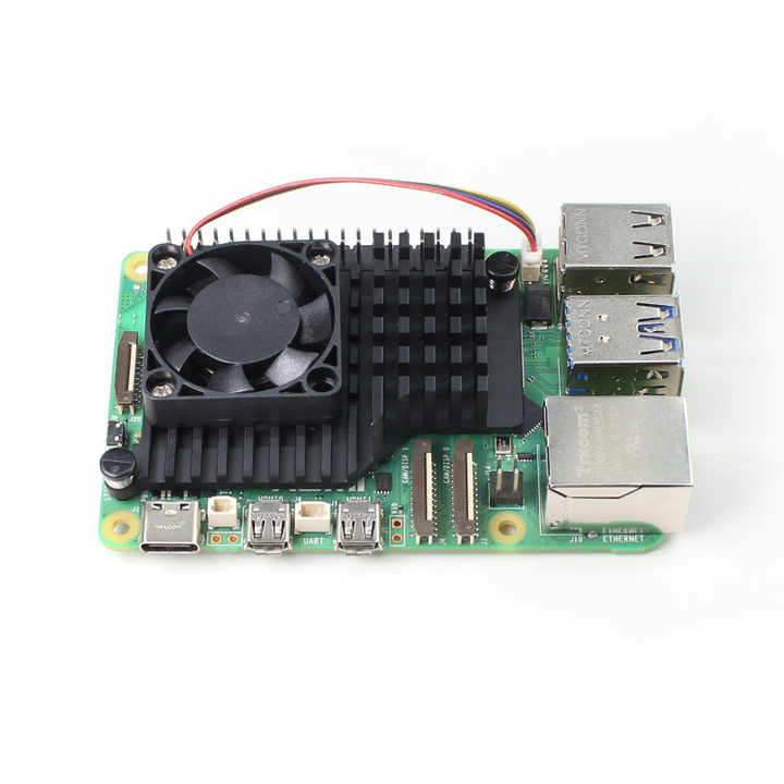Raspberry Pi 5 Active Cooling Fan Plastic Radiator with 5 PWM Speed ...