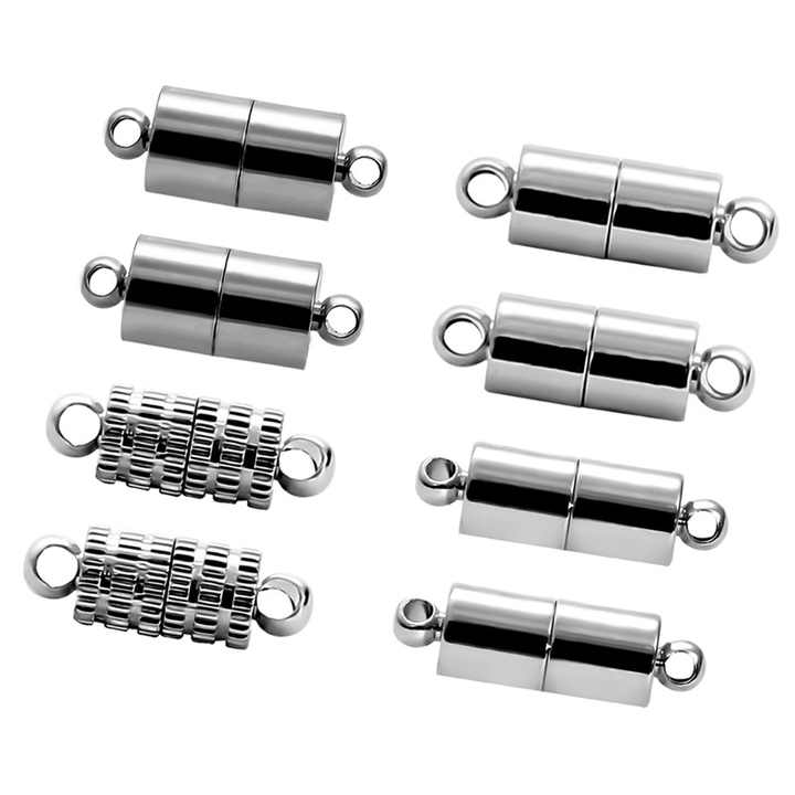 Cylindrical Buckle with Strong Magnetic Alloy Hooks