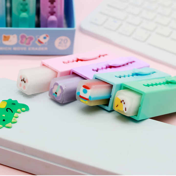 Push and Pull Erasers Cute Colored Erasers Factory Promotion New Hot ...