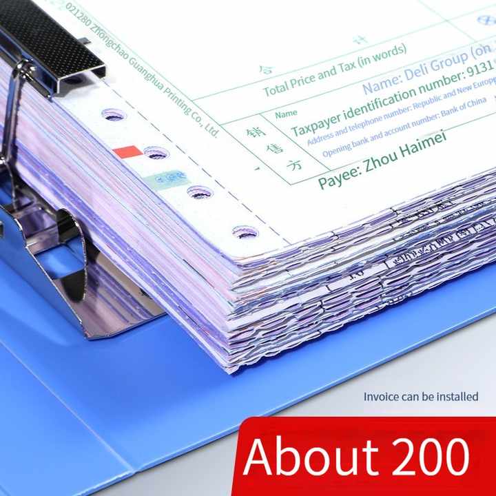 Deli 5353A Multifunctional Ticket Holder Portable A5 Folder Office and ...