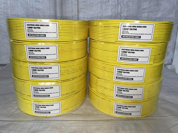 Single Wire H07V-K 1X1mm, 1X1.5mm, 1X2.5mm, 1X4mm, 1G1, 1G1.5, 1G2.5 ...