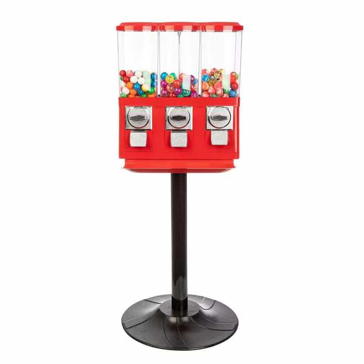 Zeno Gum Machine - Triple Head Gumbal Candy Vending