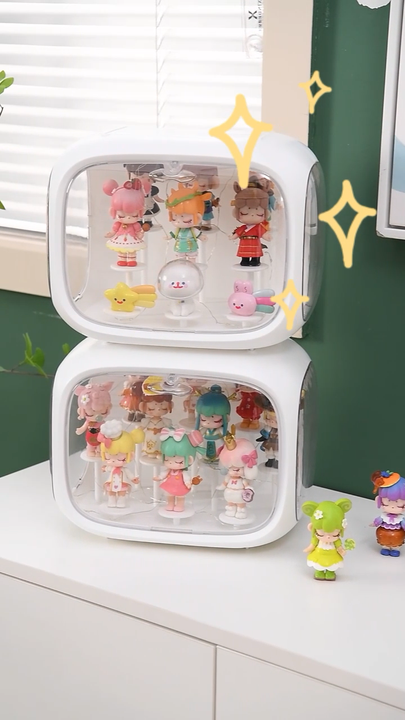 Handmade Modern Square Display Stand Blind Boxes Plastic Storage Box ...