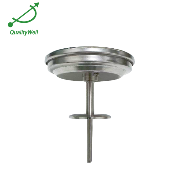 Tri-clamp Connection Type Bimetal Thermometer Hermetically sealed with ...